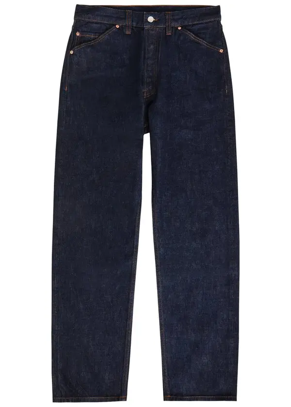 DRAKE'S Straight-leg Denim Jeans - Indigo