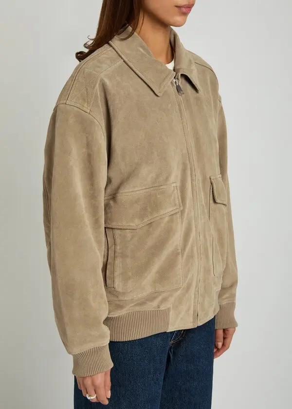Citizens Of Humanity Vivienne Suede Jacket - Beige