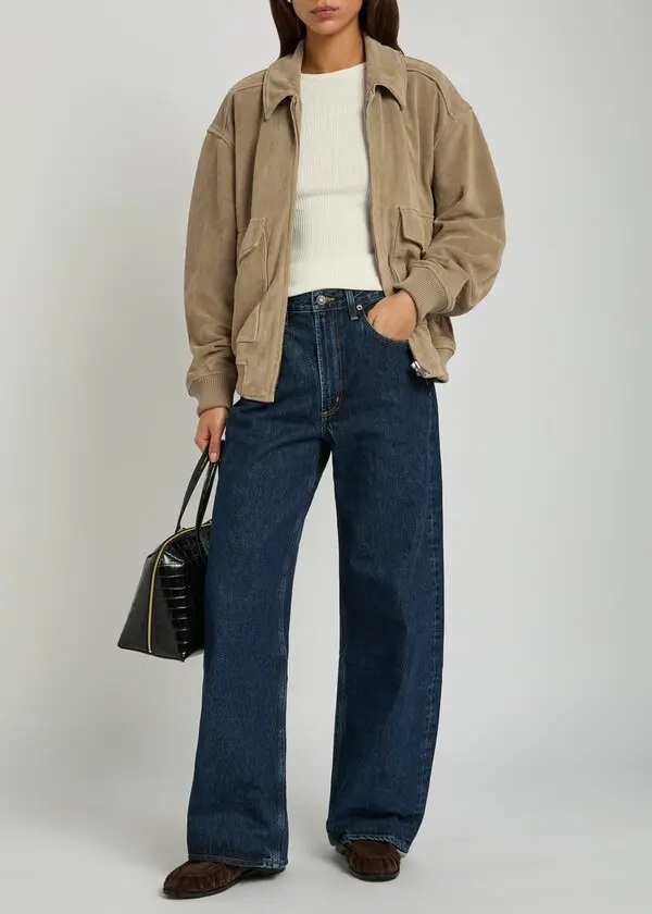 Citizens Of Humanity Vivienne Suede Jacket - Beige