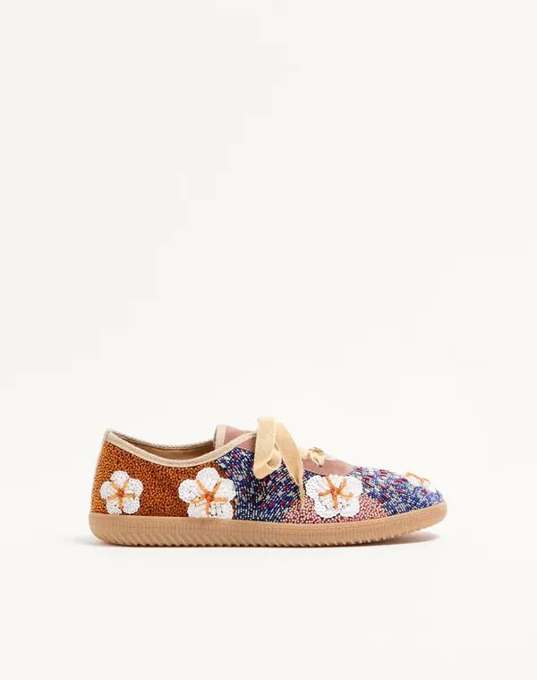 Valentino Garavani Cosmatesque Leather Trainer - Multicolour