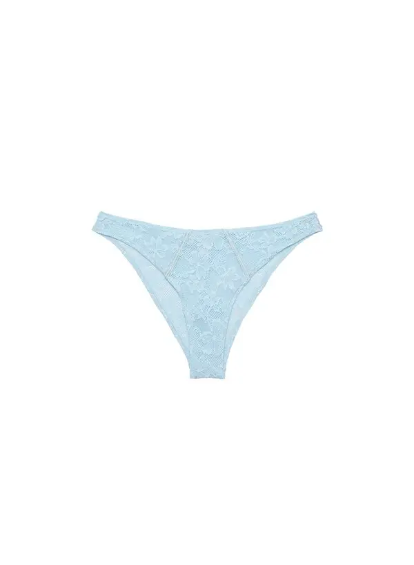 FLEUR DU MAL Le Stretch Lace Cheeky - Forget Me Not