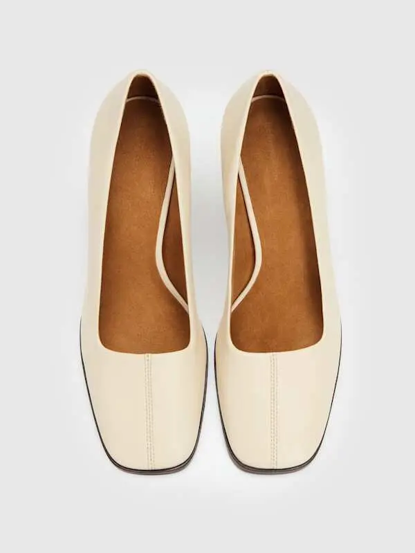 REFORMATION Inez High Heel Pump - Ivory