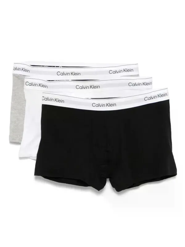 Calvin Klein Logo-waistband Briefs - Grey