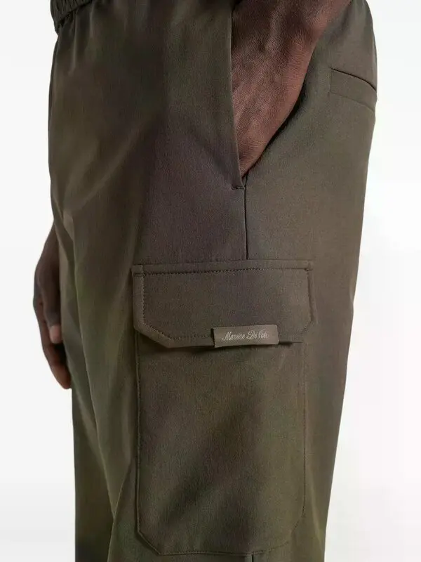 Manière De Voir Rayan Elasticated Cargo Trousers - Green
