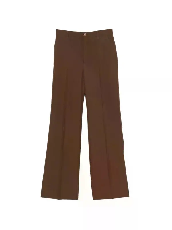 Gucci Pressed-crease Button Trousers