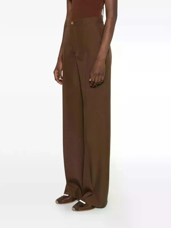 Gucci Pressed-crease Button Trousers