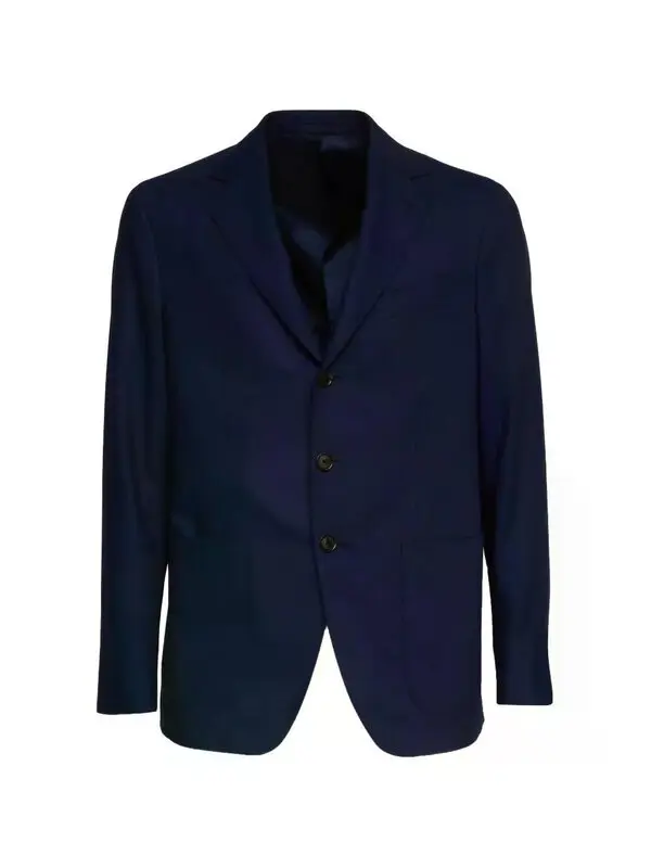 Caruso Classic Lapel Single-breasted Blazer