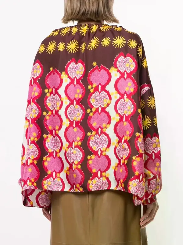 TOD'S Patterned Silk Blouse