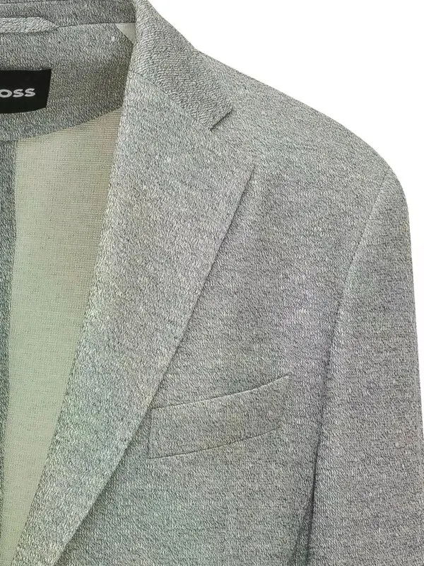 BOSS Hanry Single-breasted Blazer - Grey