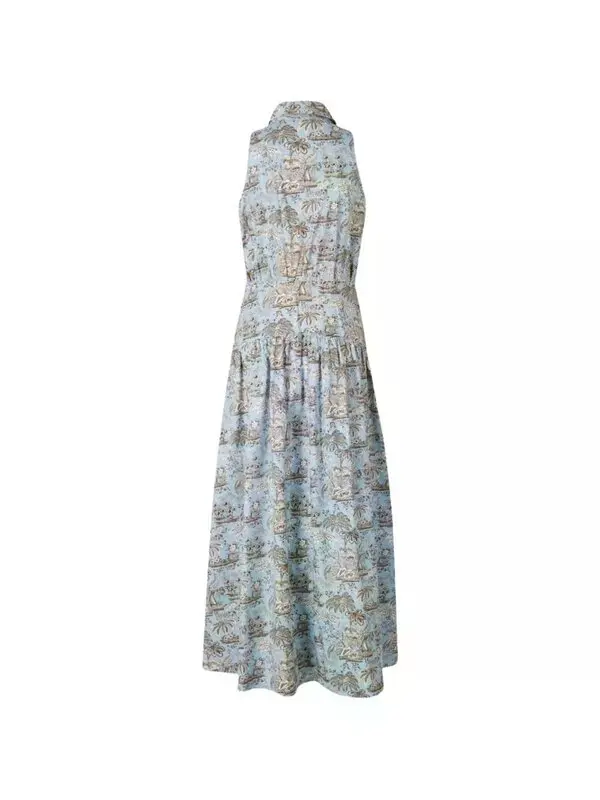 Staud Romy Sleeveless Shirtdress