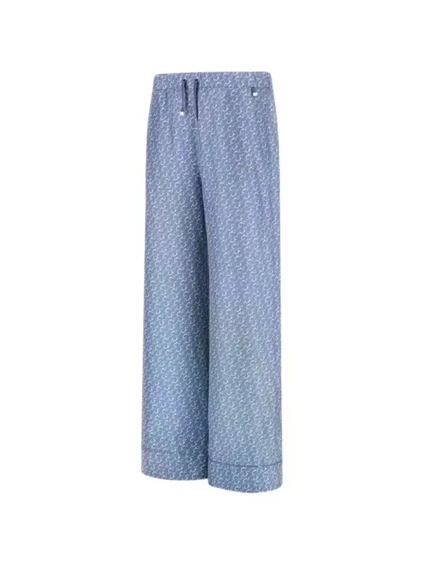 Herno Patterned Wide Leg Trousers
