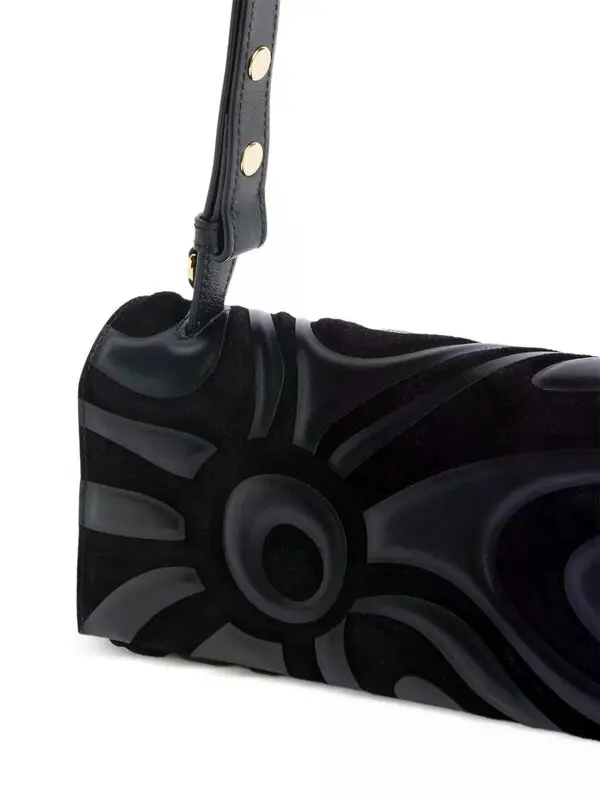 Emilio Pucci Marmo Embossed Shoulder Bag