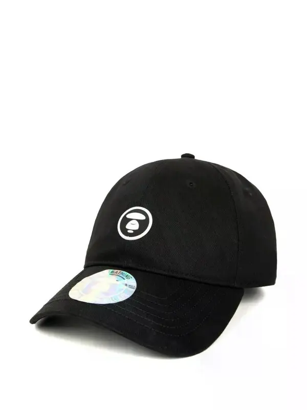 AAPE BY *A BATHING APE Logo-detail Baseball Cap - Black
