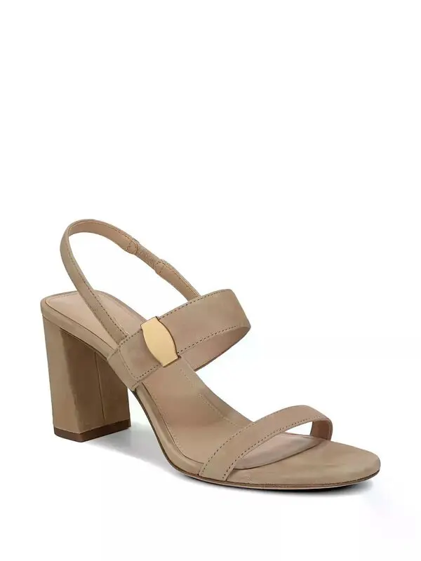 Veronica Beard Genetta Buckle Strap Sandals - Neutrals