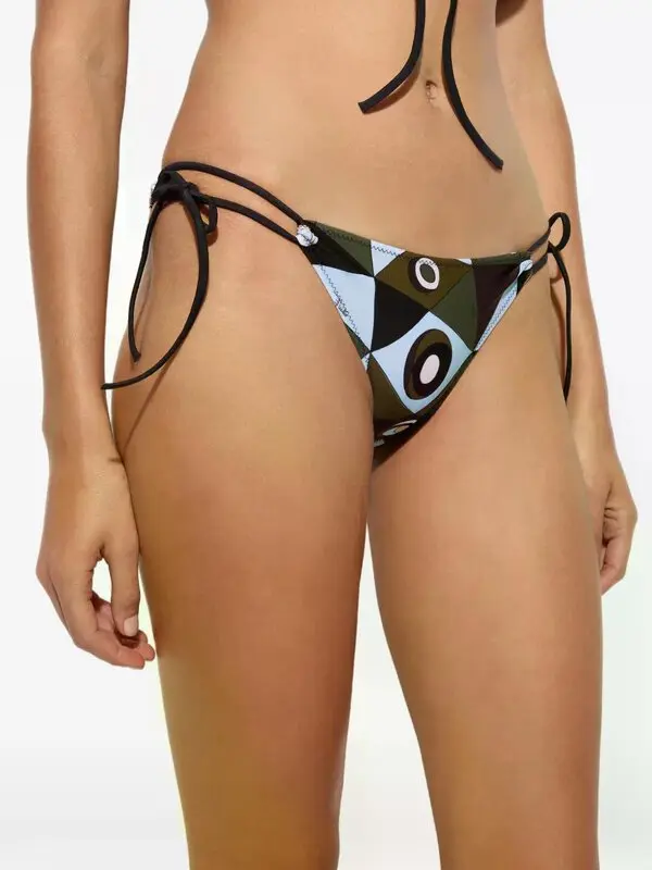 Emilio Pucci Occhi-print Triangle Bikini Top