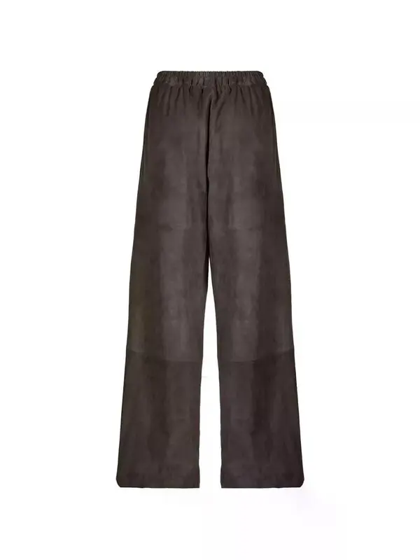 DESA 1972 Tie-waist Suede Palazzo Trousers