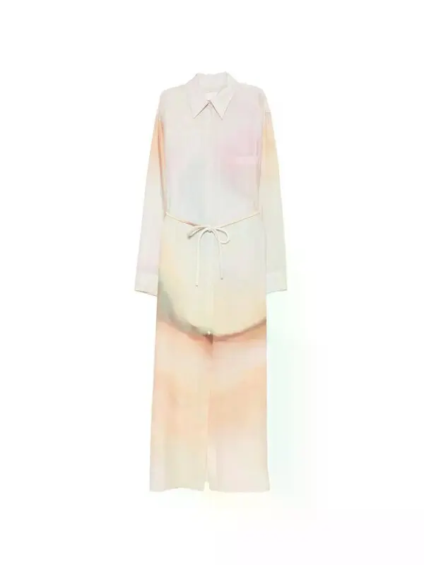 Nanushka Buttoned Tie Shirt Dress