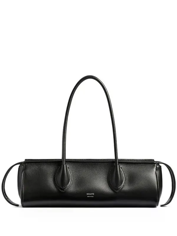 Khaite Logo-motif Shoulder Bag - Black