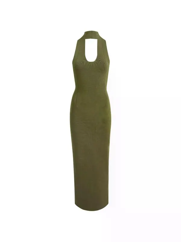Khaite Mahi Knit Halter Dress
