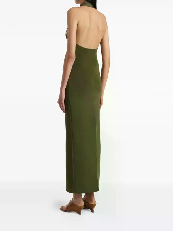 Khaite Mahi Knit Halter Dress