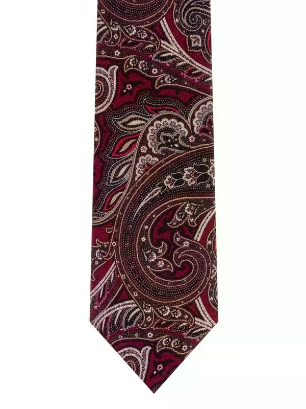 GABRIELE PASINI Paisley-print Silk Neck Tie