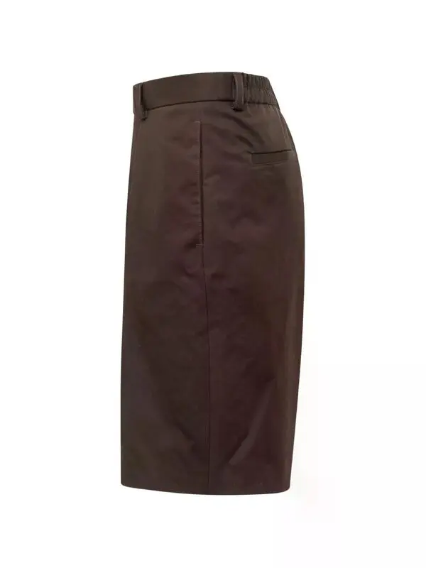 BOSS X David Beckham Pleated Cotton Shorts