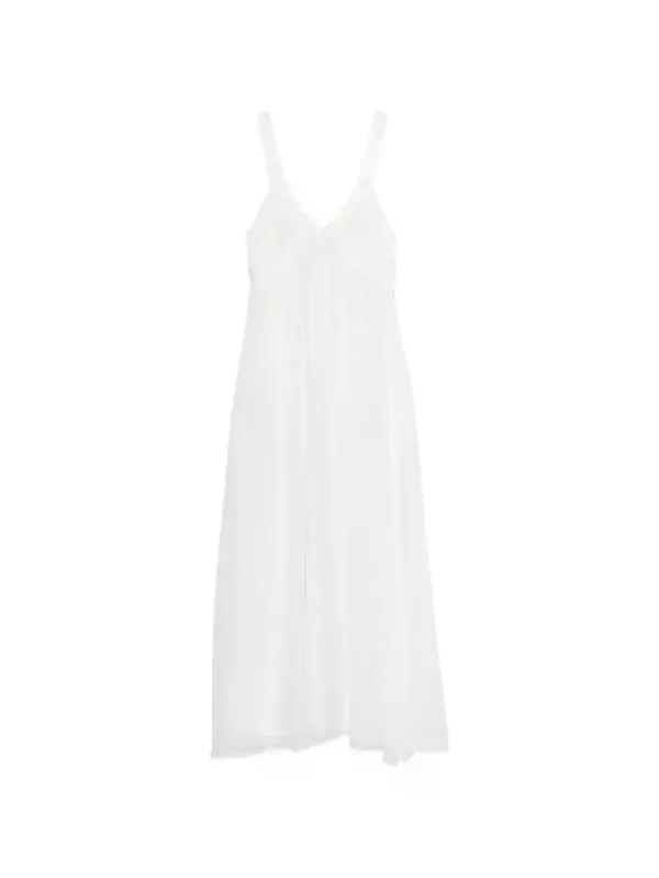 Seventy V-neck Midi Dress - Neutrals