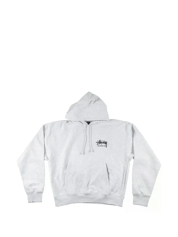 StÜssy Logo-print Hoodie - Grey