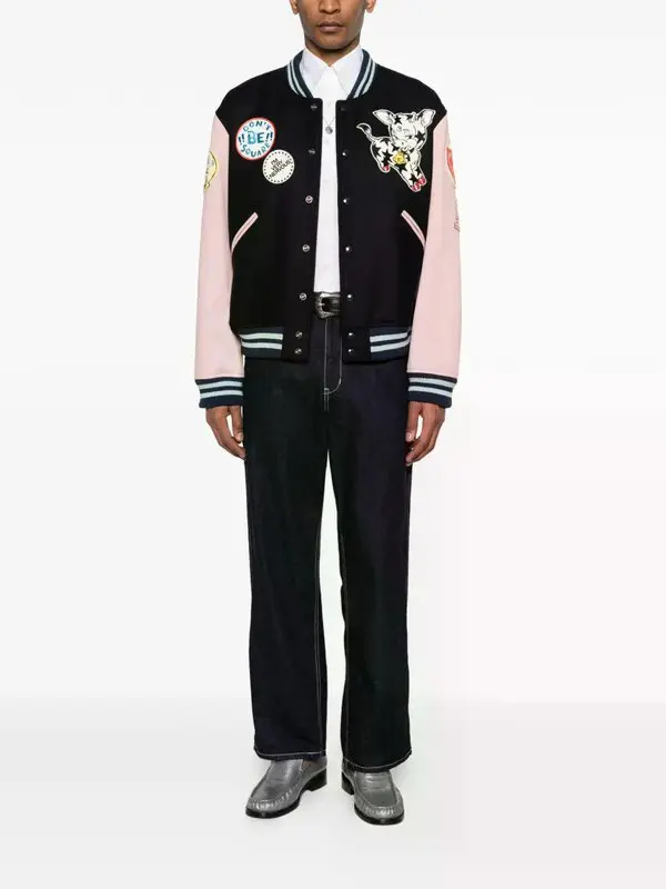 Kenzo Badges-embroidered Bomber Jacket