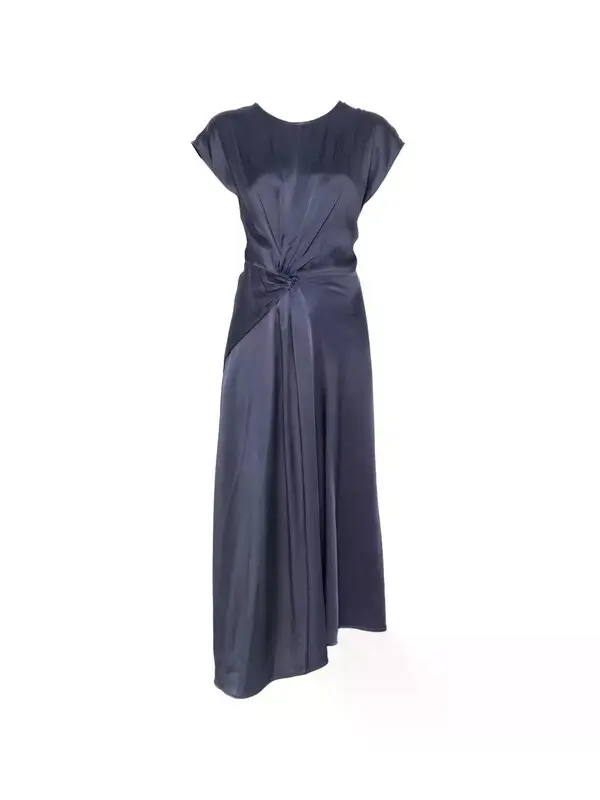 Victoria Beckham Twisted Midi Dress - Blue