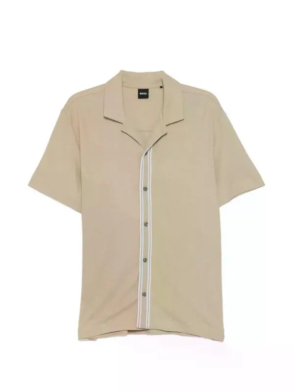 BOSS Knitted Button Shirt