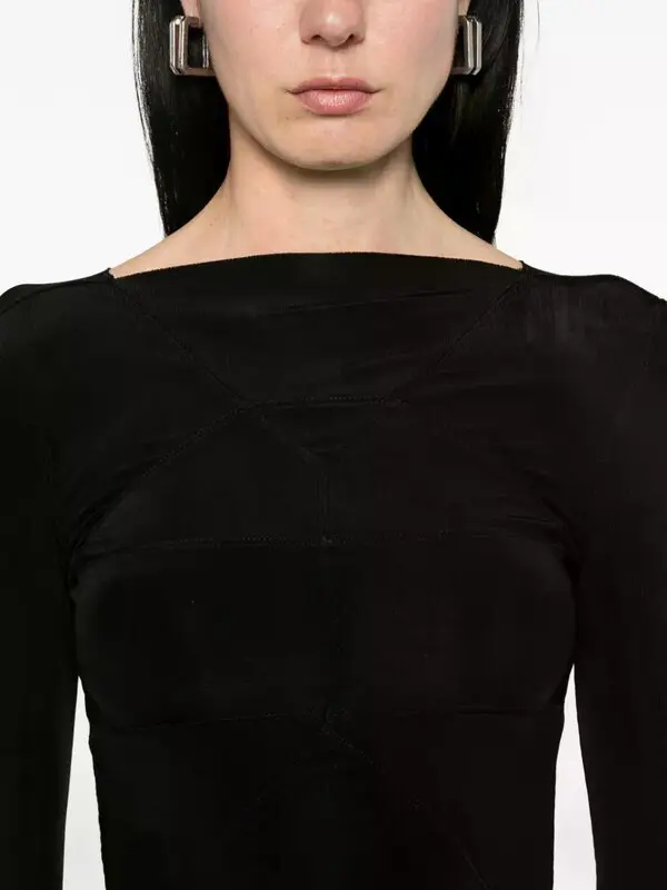 Rick Owens Temple Long-sleeve Top - Black