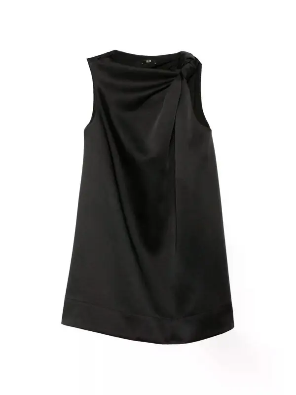 ELEH Knot-detail Mini Dress - Black
