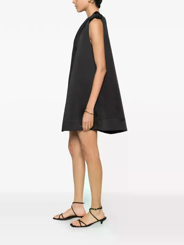 ELEH Knot-detail Mini Dress - Black