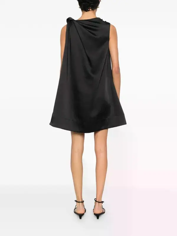 ELEH Knot-detail Mini Dress - Black