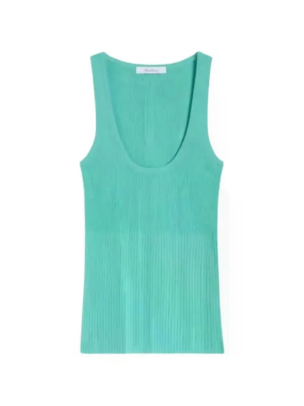 Max Mara Ribbed Tank Top - Green