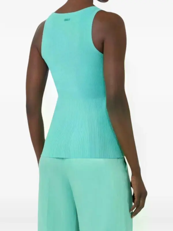 Max Mara Ribbed Tank Top - Green