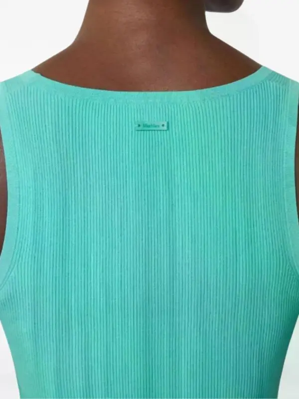 Max Mara Ribbed Tank Top - Green