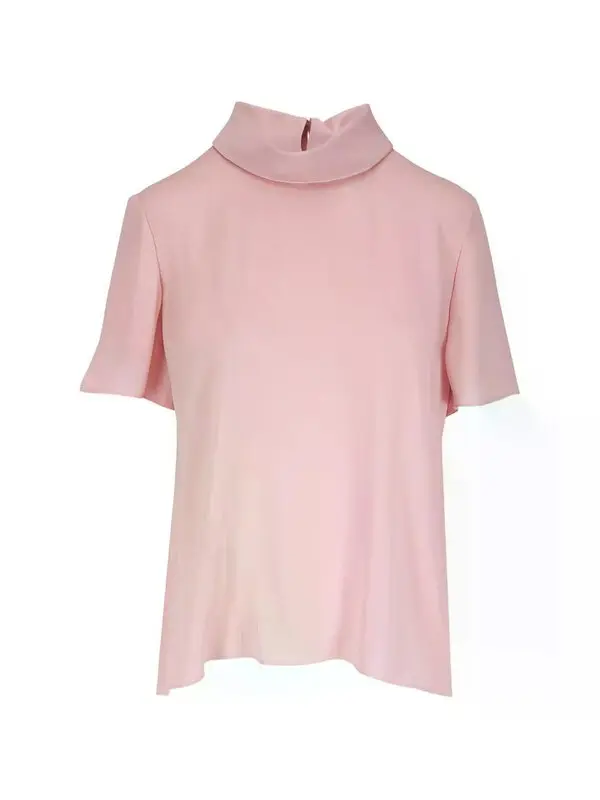 Valentino Garavani High-neck Short-sleeve Blouse - Pink