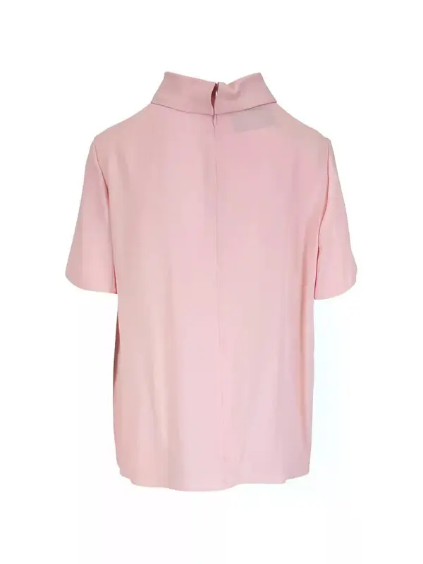 Valentino Garavani High-neck Short-sleeve Blouse - Pink