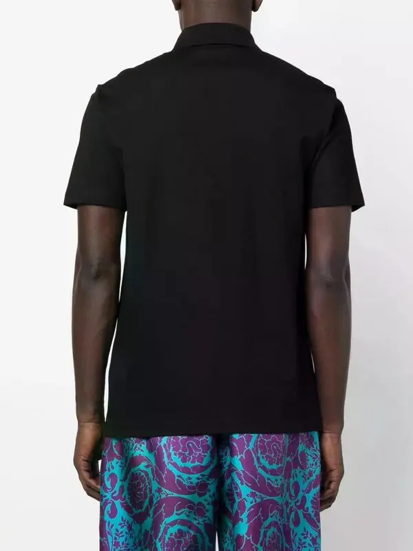 Versace Medusa-embroidered Polo Shirt