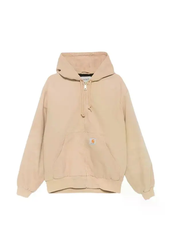 Carhartt Work In Progress Og Active Hooded Zipped Jacket - Neutrals