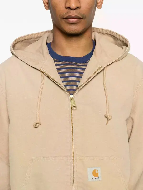 Carhartt Work In Progress Og Active Hooded Zipped Jacket - Neutrals