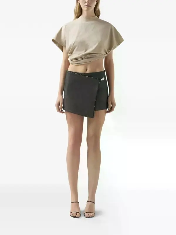 Gcds Mini Skirt With Logo Trim