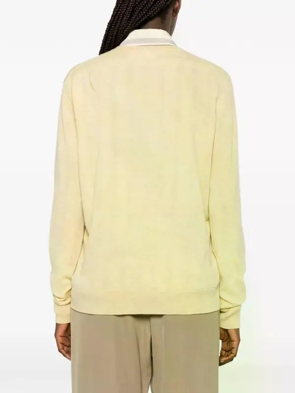 THE ROW Nian V-neck Sweater - Yellow