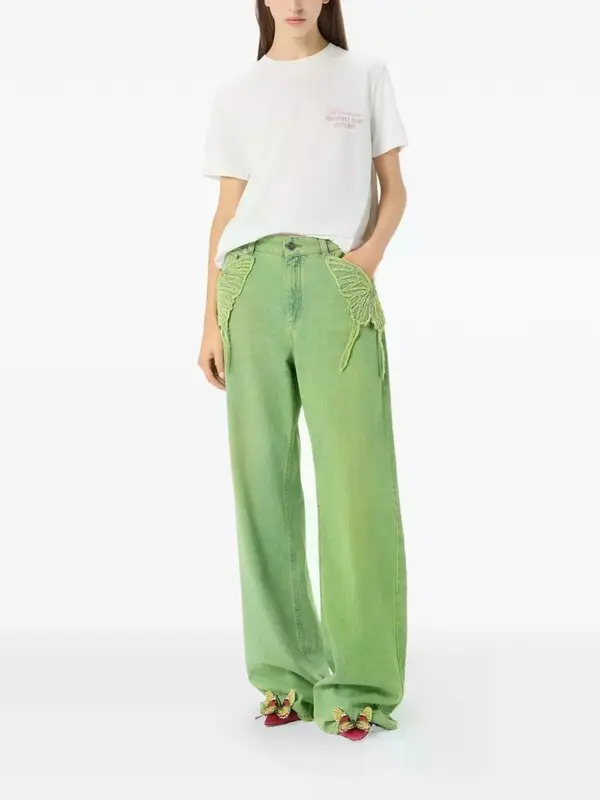 Blumarine Butterfly Print T-shirt - White
