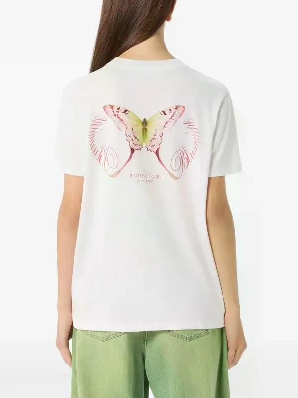 Blumarine Butterfly Print T-shirt - White