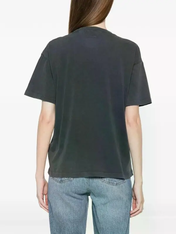 ANINE BING Palm-print T-shirt - Grey