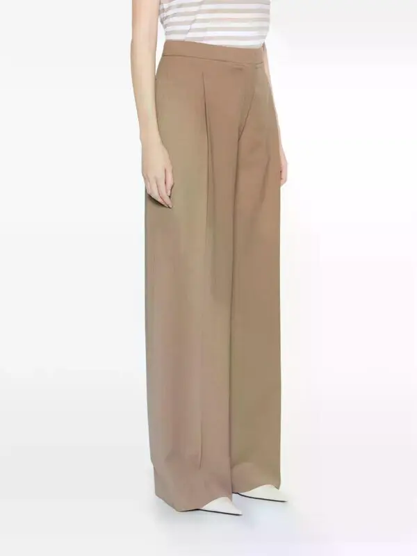LARDINI Pleated Wide-leg Trousers