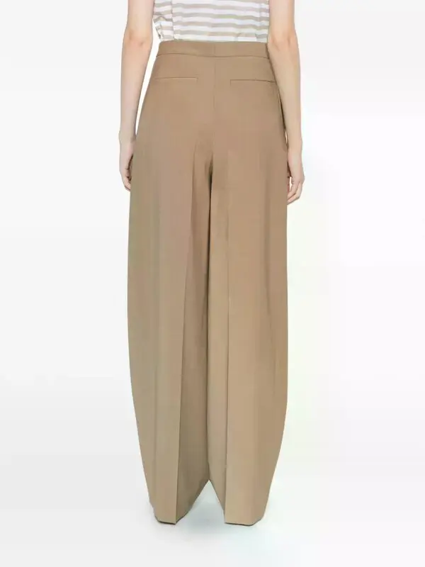LARDINI Pleated Wide-leg Trousers